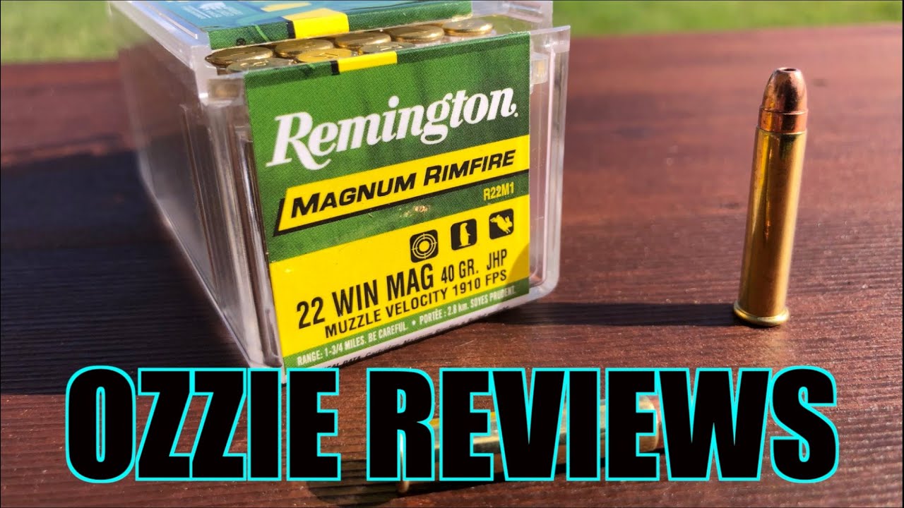 Remington 40gr JHP 22 Magnum Accuracy Test YouTube