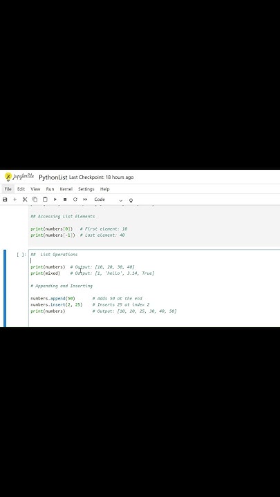 s1_Learn Python Lists: Create, Access, Update, and Loop - YouTube