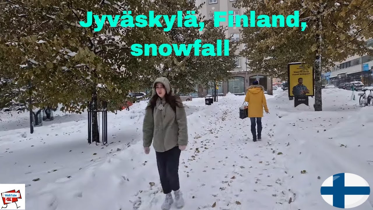 The Snowfall of Autumn2023, November 1st, Jyväskylä, Finland - YouTube