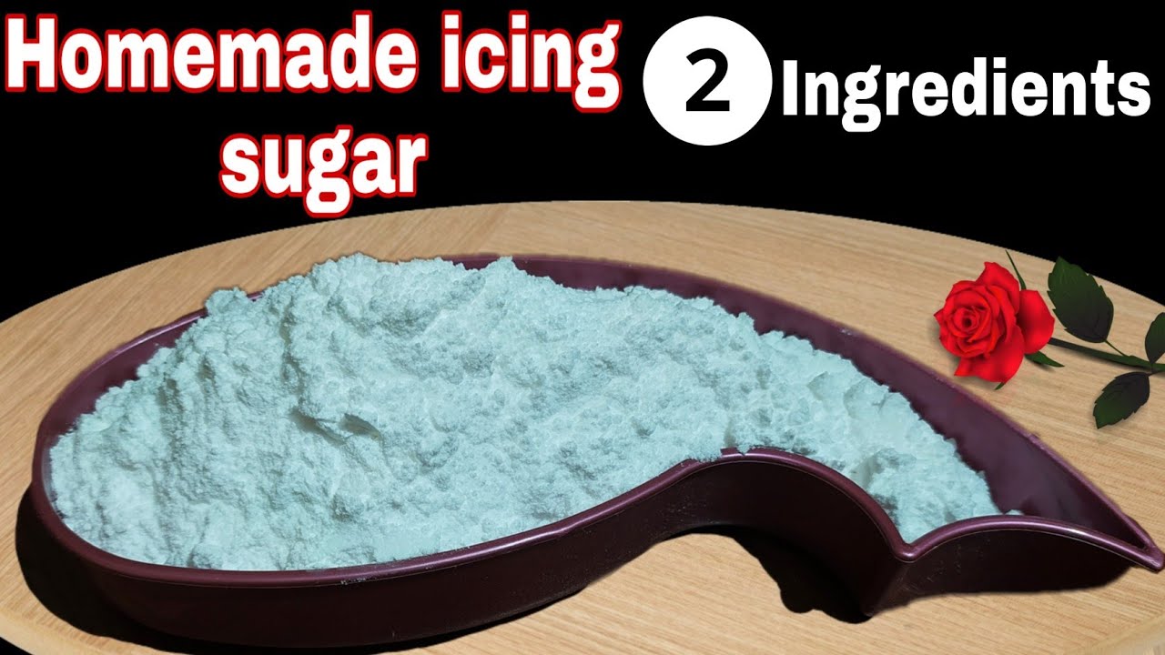 Homemade Icing Sugar / How To Make Icing Sugar At Home/ Confectioners ...