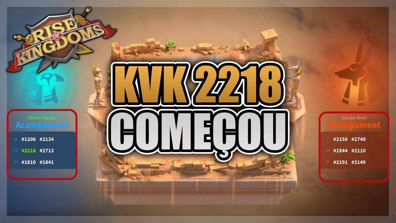LIVE ON | KVK DO 2218 | EVENTO DO OVO | GAMEPLAY DIÁRIA - RISE OF ...