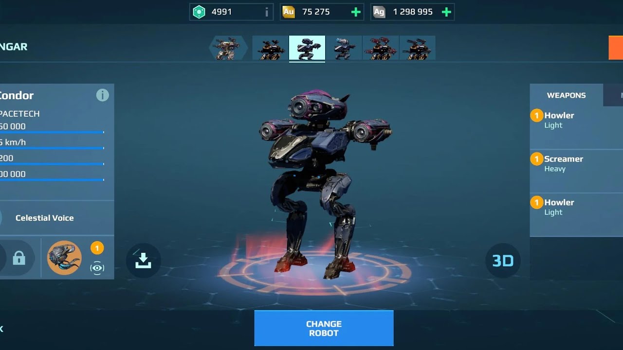 Another new robot “Condor” leaks (stats in desc) | War Robots - YouTube