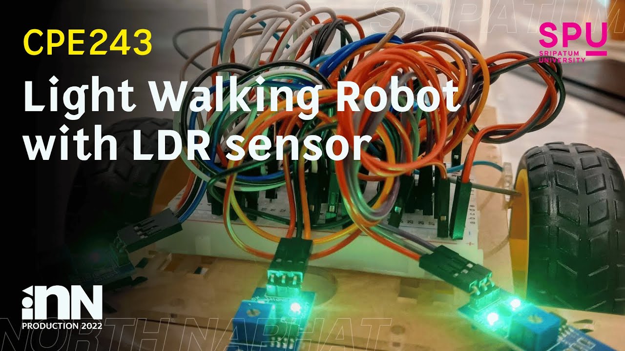 CPE243 Light Walking Robot with LDR sensor | north naphat - YouTube