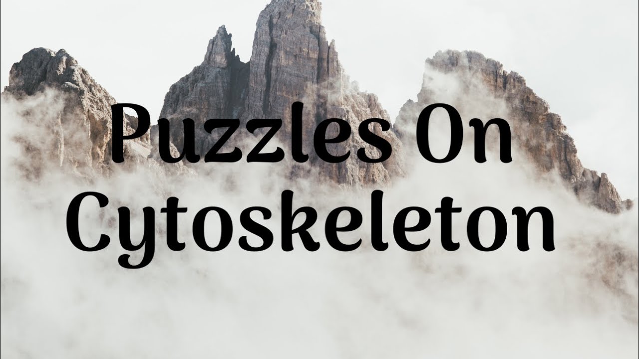 Puzzles On Cytoskeleton - YouTube