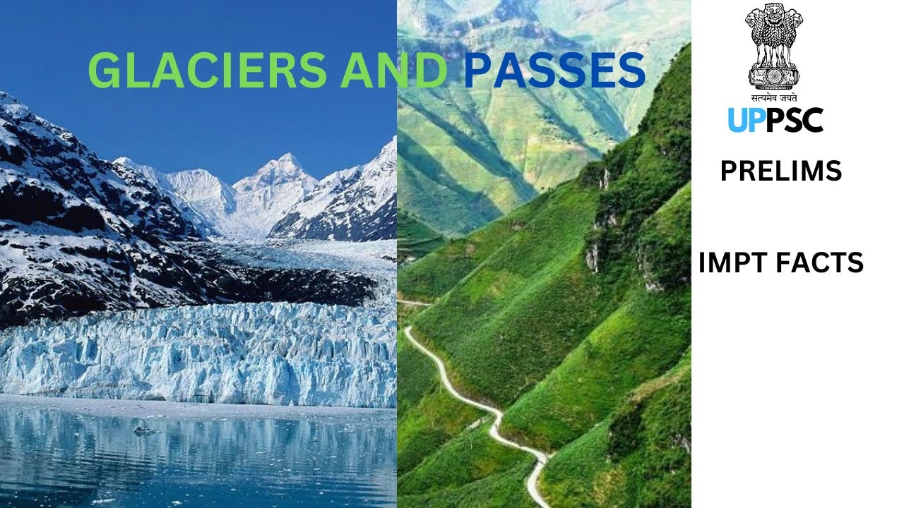 Mountain paases of india and Glaciers #uppcs #geography#prelims #upsssc ...