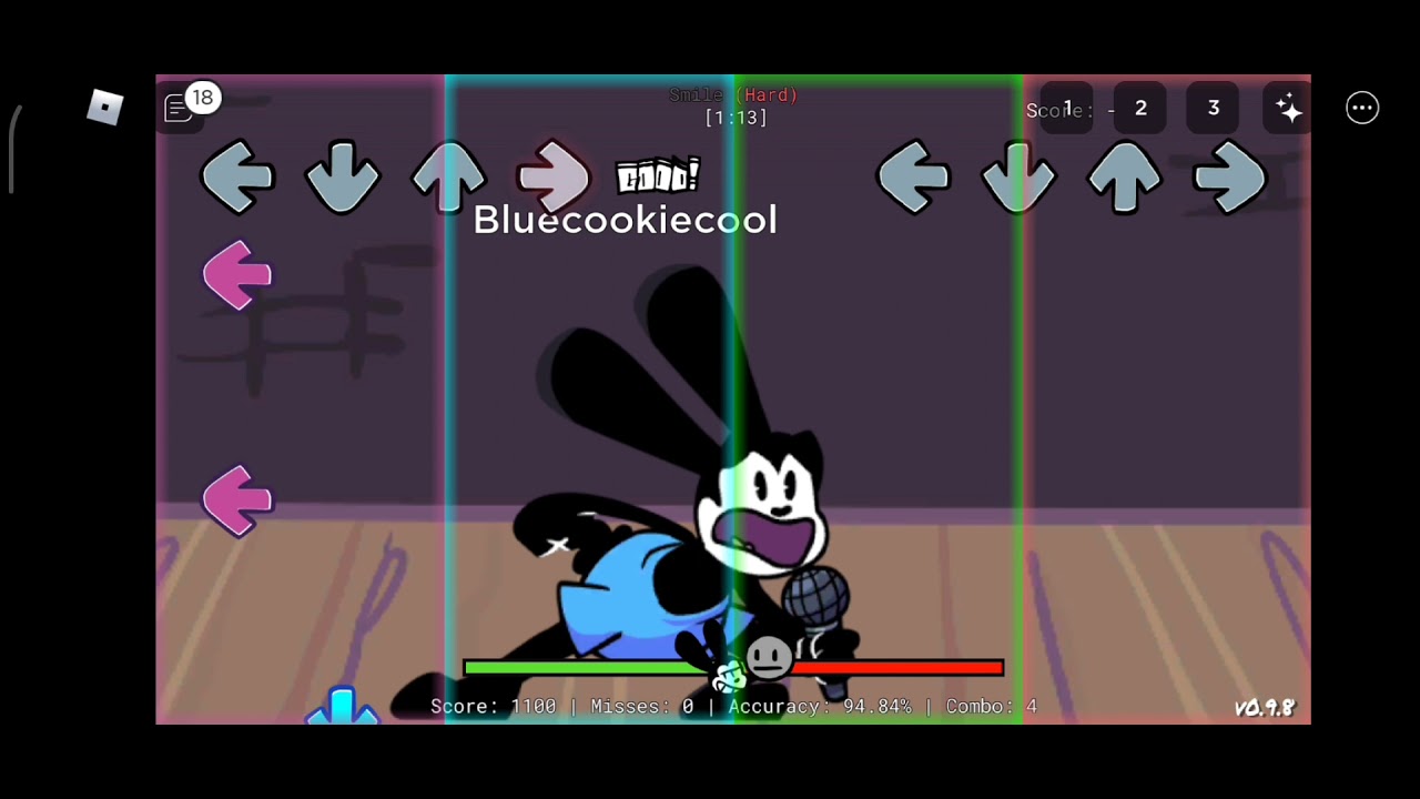 FNF OSWALD SINGS SMILE - YouTube