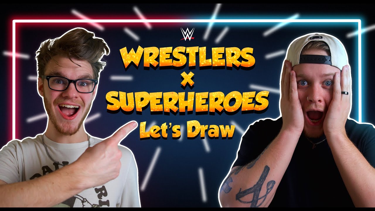 DRAWING WWE WRESTLERS AS SUPERHEROES | WRESTLEMANIA 41 MATCHES - YouTube