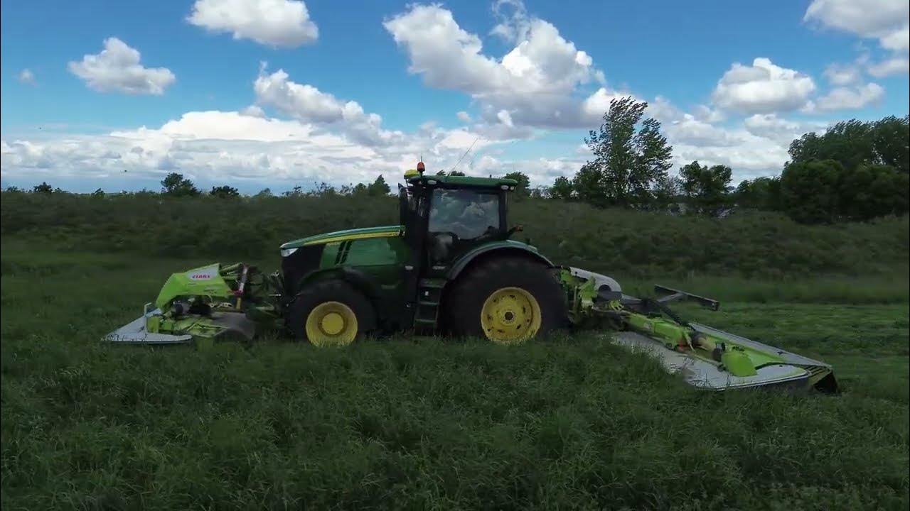 John Deere 7R with Class Mowers Mowing Alfalfa with Ocheda Dairy (Cinematic Farming S 24 Episode ...
