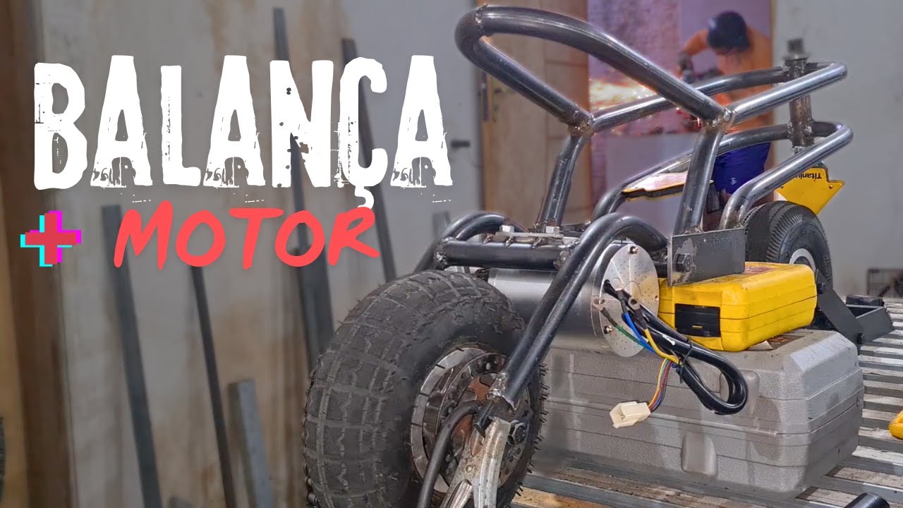 *MOTOR E BALANÇA TRASEIRA* Patinete Elétrico Caseiro 2000w - ep.5 - YouTube