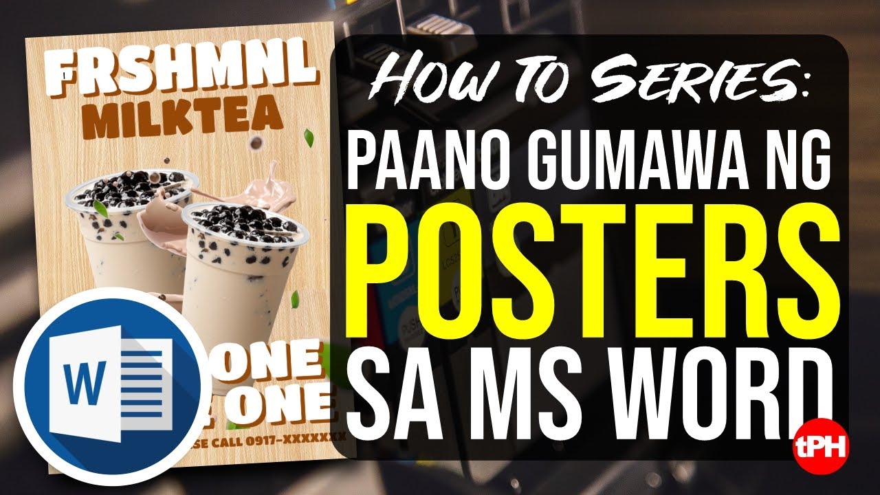 EP31: How to: Make a POSTER in MS Word (Tagalog) - YouTube