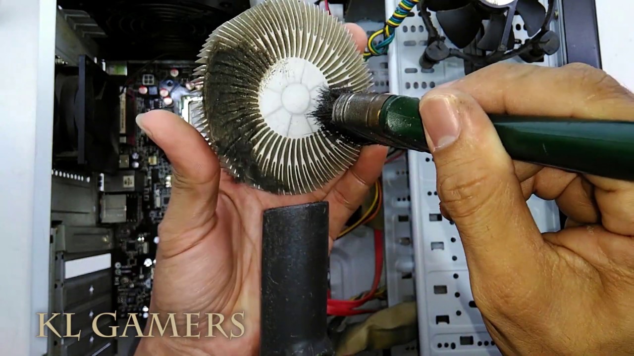Clean Vacuum Dirty Old Desktop CPU Fan and Reapply Thermal Paste 2019 ...