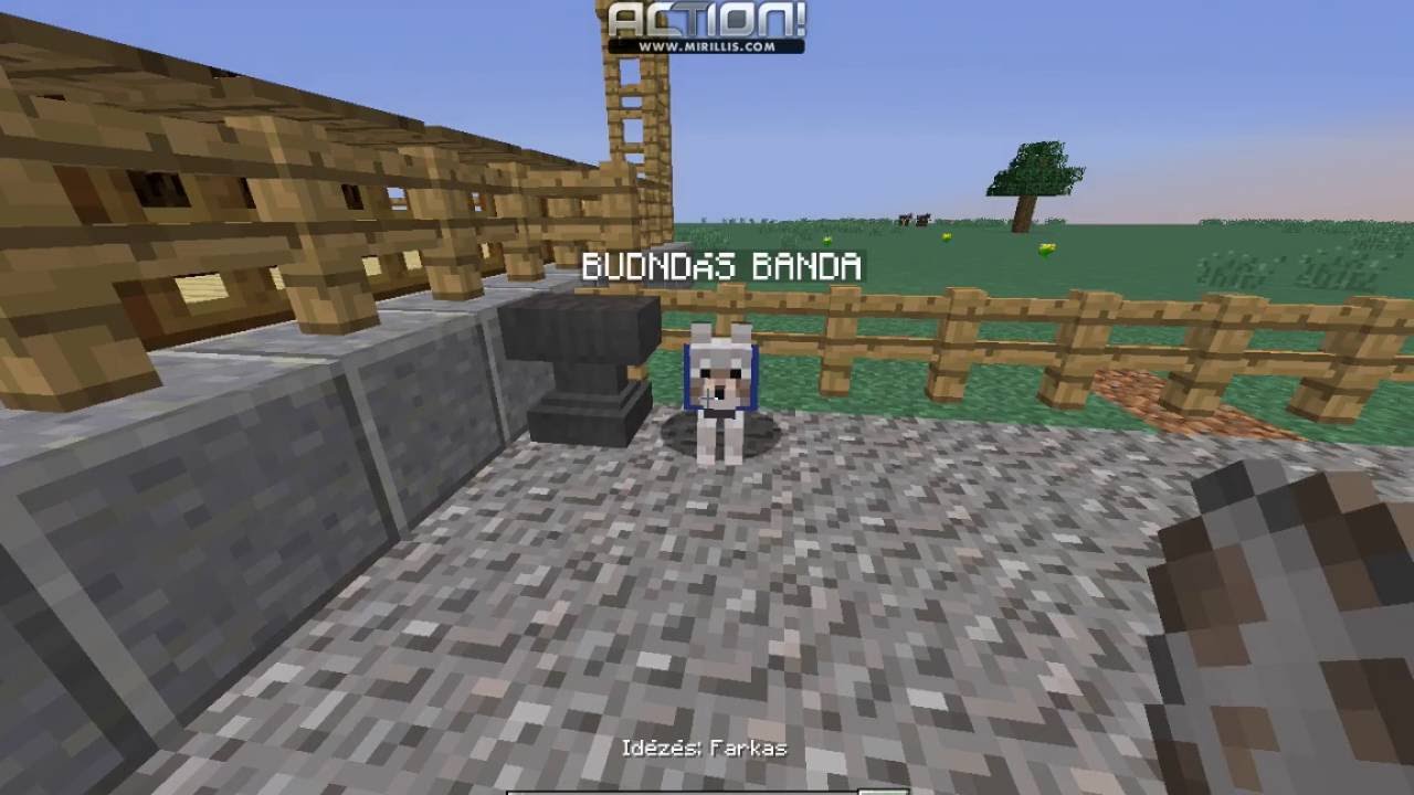Minecraft ház építés ((kutya ól és elnevezés)) - YouTube