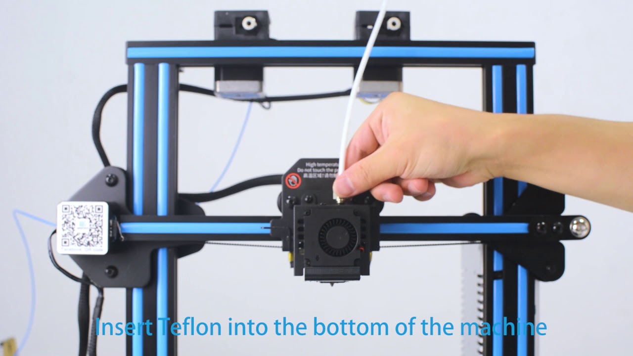 GEEETECH A10M 3D printer | replace the Teflon tube - YouTube