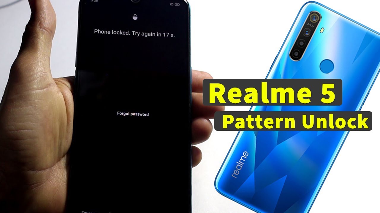 Realme 5 Pattern, Passworld, PIN Code, UNLOCK | Hard Reset - YouTube