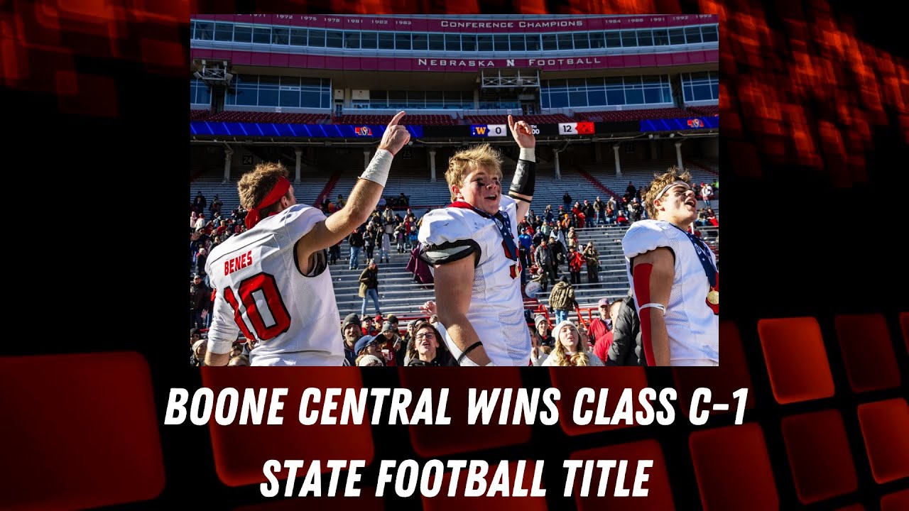 Boone Central defeats Wahoo in Class C-1 football final - YouTube