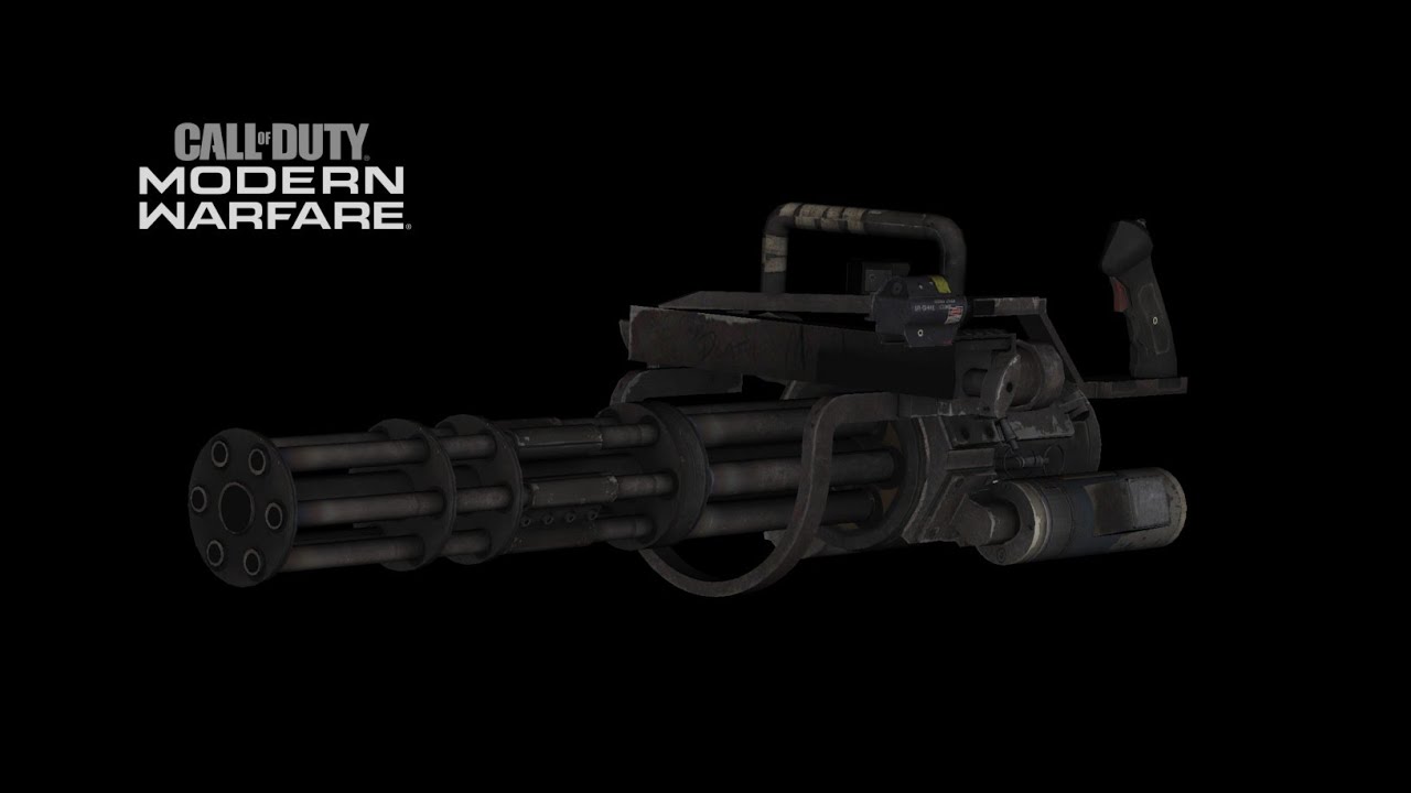Modern Warfare - Minigun inspect - YouTube