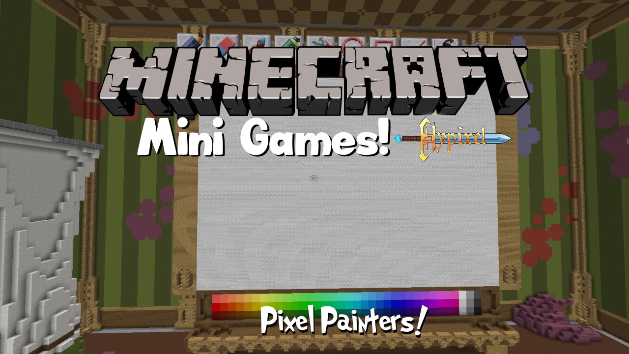 Minecraft Mini Games: Pixel Painters! - YouTube
