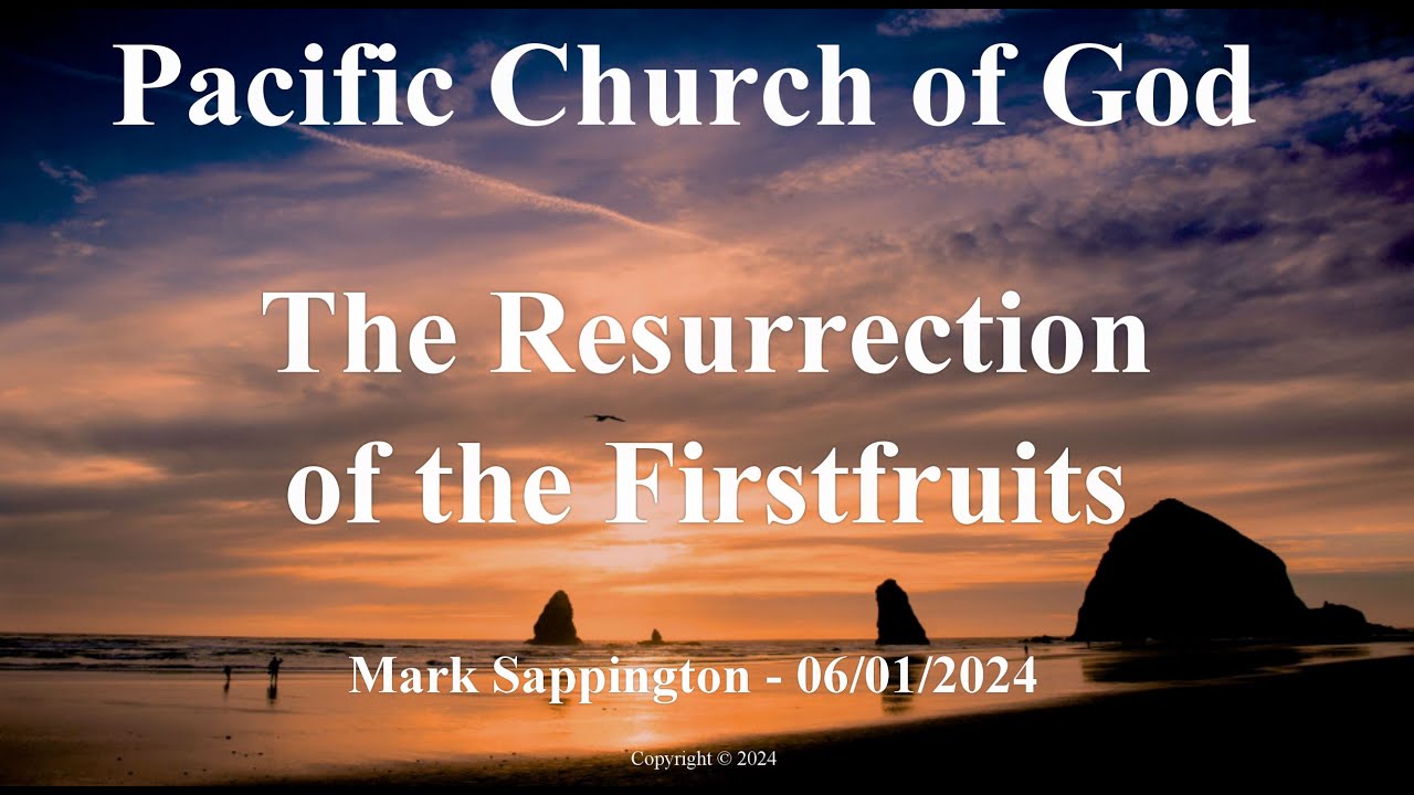 Mark Sappington - The Resurrection of the Firstfruits - YouTube
