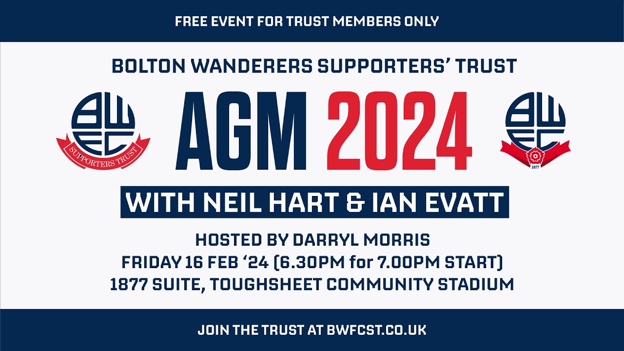 Bolton Wanderers Supporters' Trust AGM 2024 - Neil Hart & Ian Evatt ...