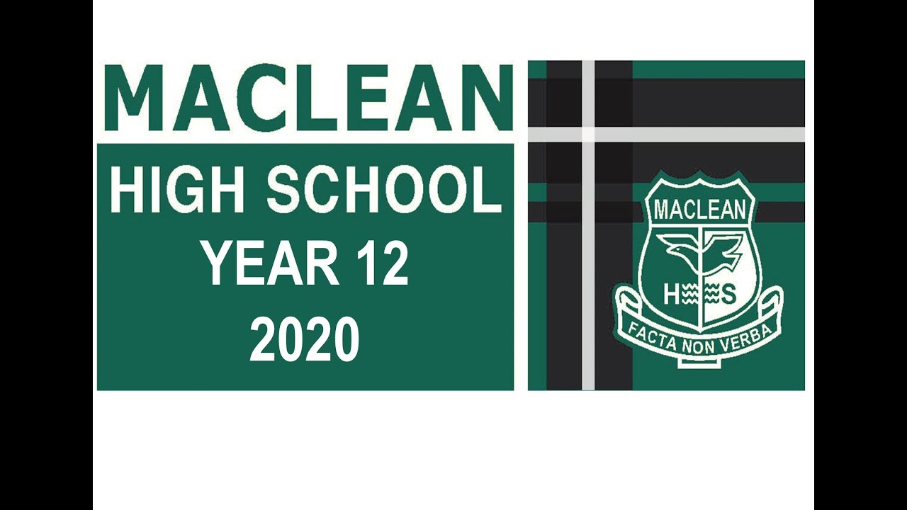 Maclean High School Year 12 presentation - YouTube