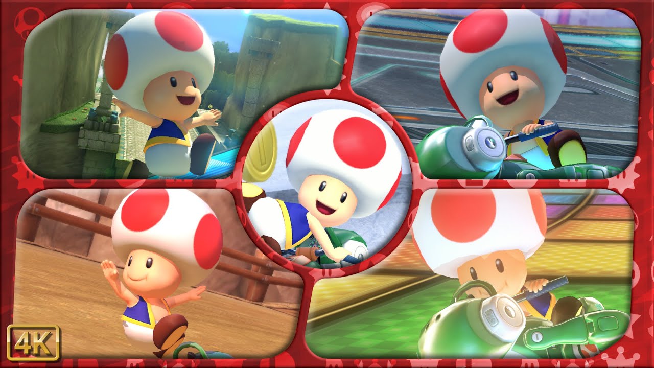 Mario Kart 8 Deluxe ⁴ᴷ Full Playthrough (200cc, All 12 Cups) Toad ...