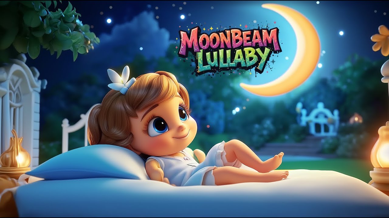 Beautiful Moonbeam Cuty Lullaby 🌙 | Soothing Voice & Relaxing Sleep ...