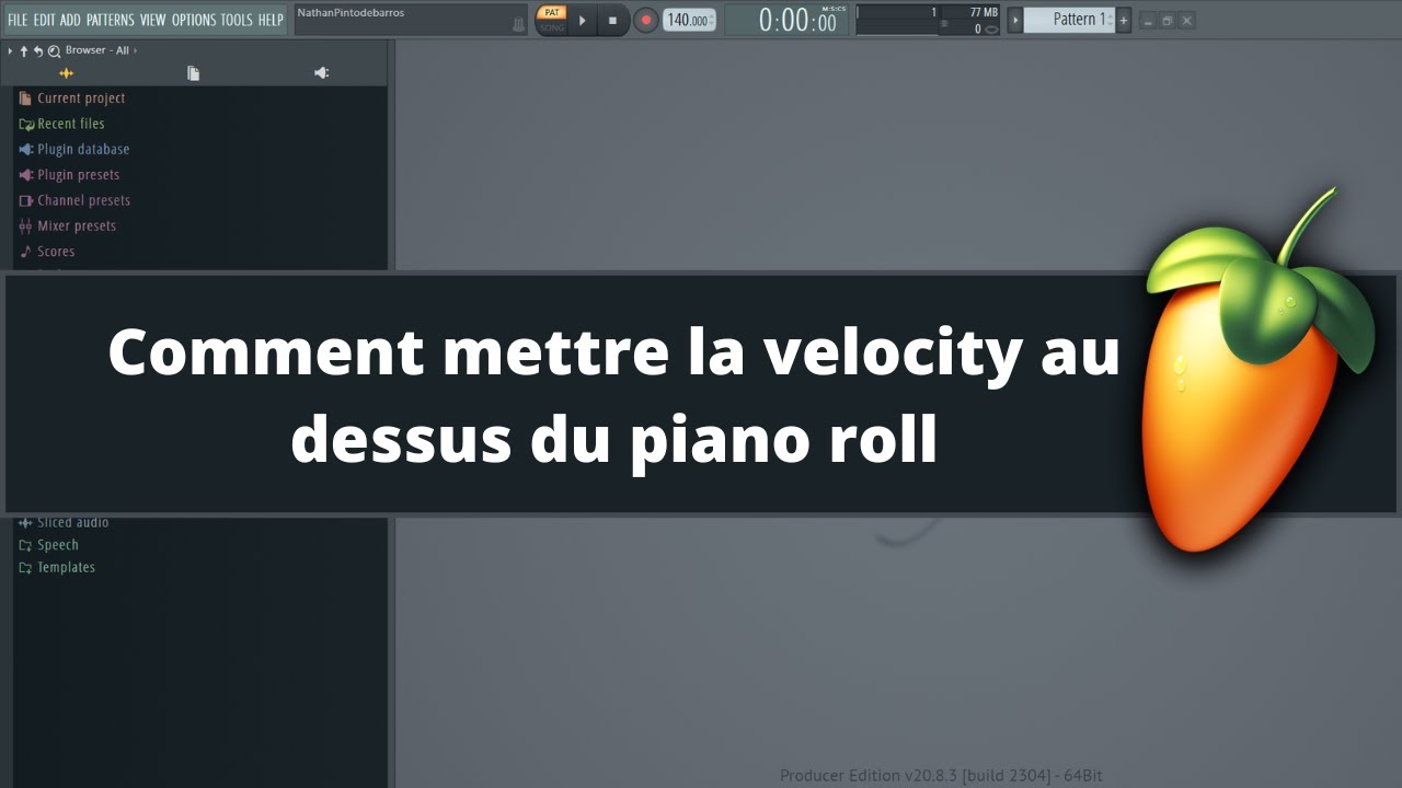 Fl Studio tutoriel fr - Comment mettre la velocity au dessus du piano ...