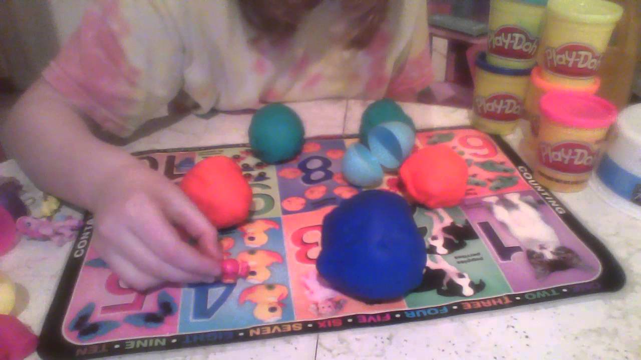 Colorful Play-Doh Egg Opening! - YouTube