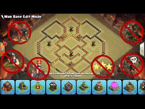 TH 9.75 (TH 10 no inferno ) base war 2017 Build and reply - YouTube