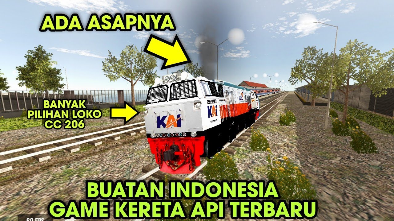 Detail Banget Rel Dan Lokomotif nya !! Game Kereta Api Simulator ...