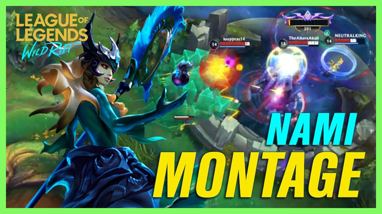 Wild Rift NAMI Montage - Best NAMI Plays | LoL Wild Rift Montage - YouTube