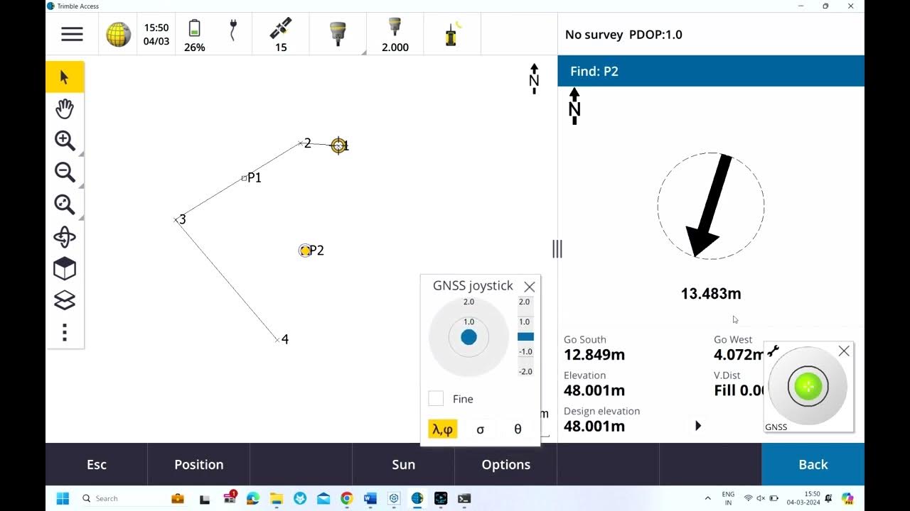 Area calculation & Stakeout in Trimble Access field software - YouTube