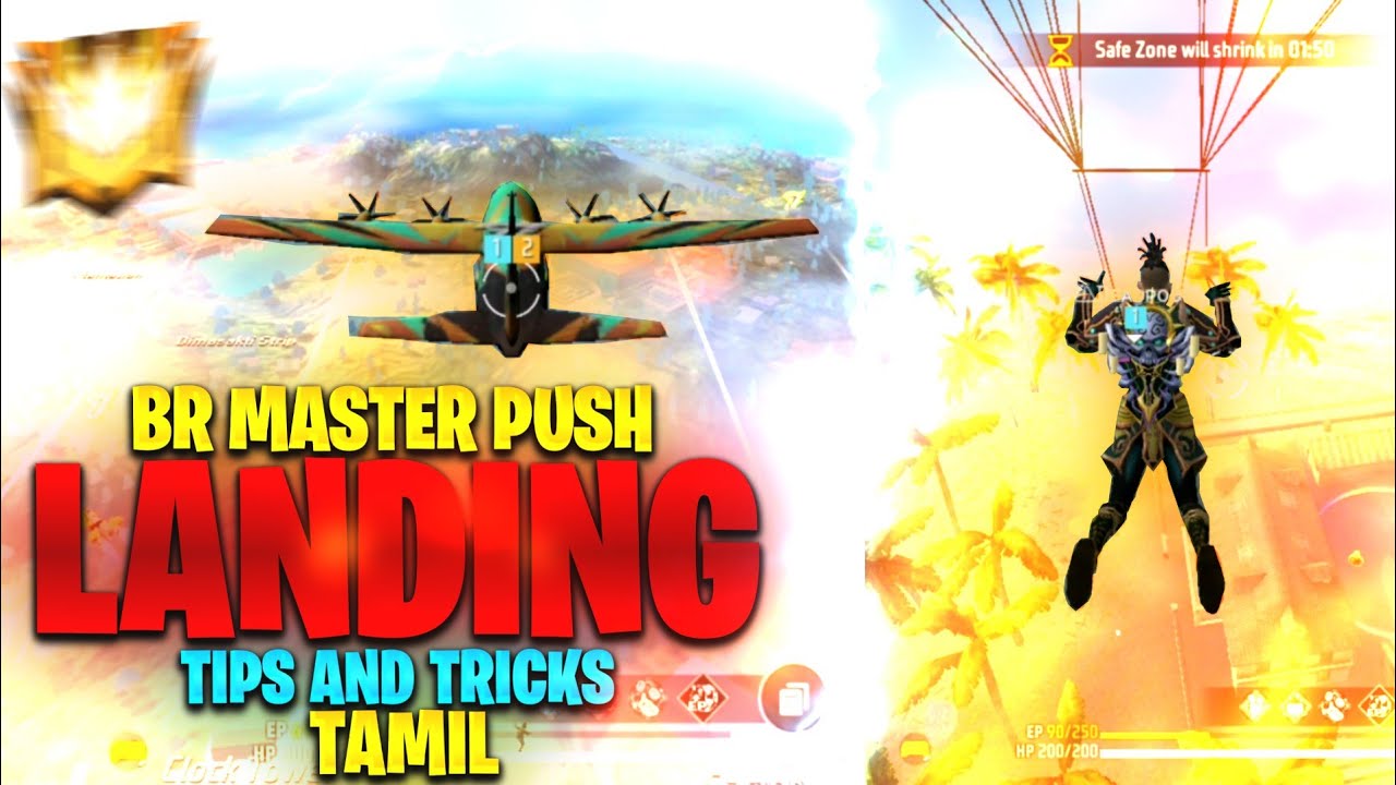 Ff br master push landing tips and tricks tamil|Ff solo master push landing tips and tricks ...