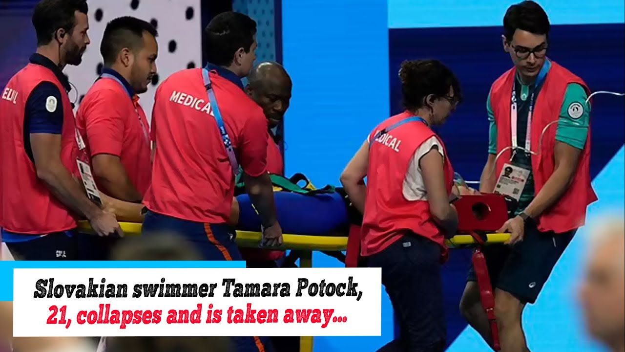 Breaking News: Slovakian swimmer Tamara Potocká, 21, collapses and is ...