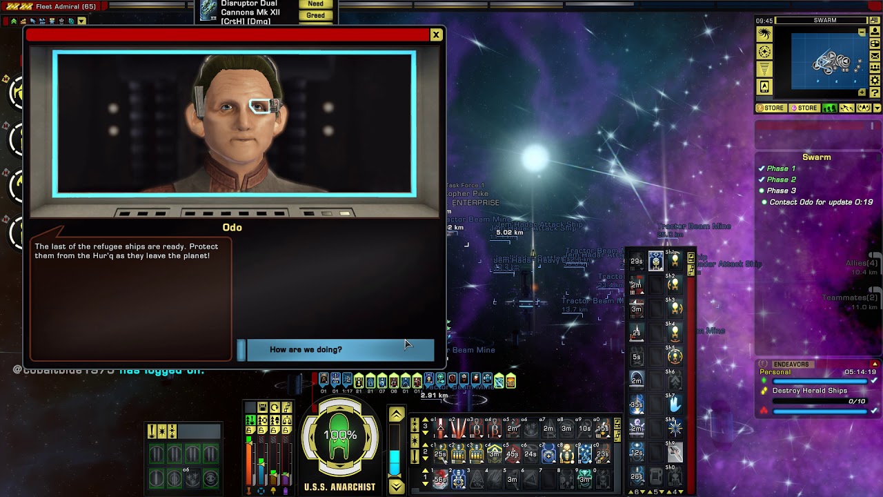 Star Trek Online Hur'q Swarm TFO - YouTube