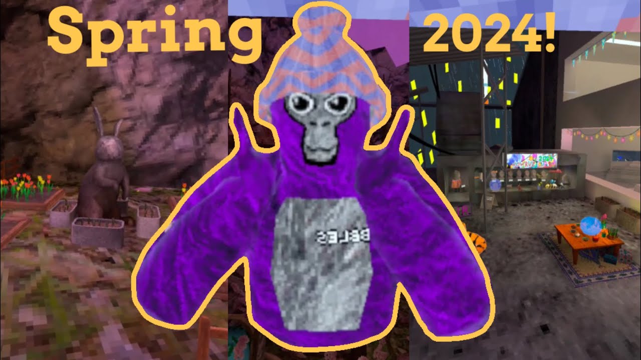 Spring is here in gorilla tag!! #gorillatag #vr #pebbles - YouTube