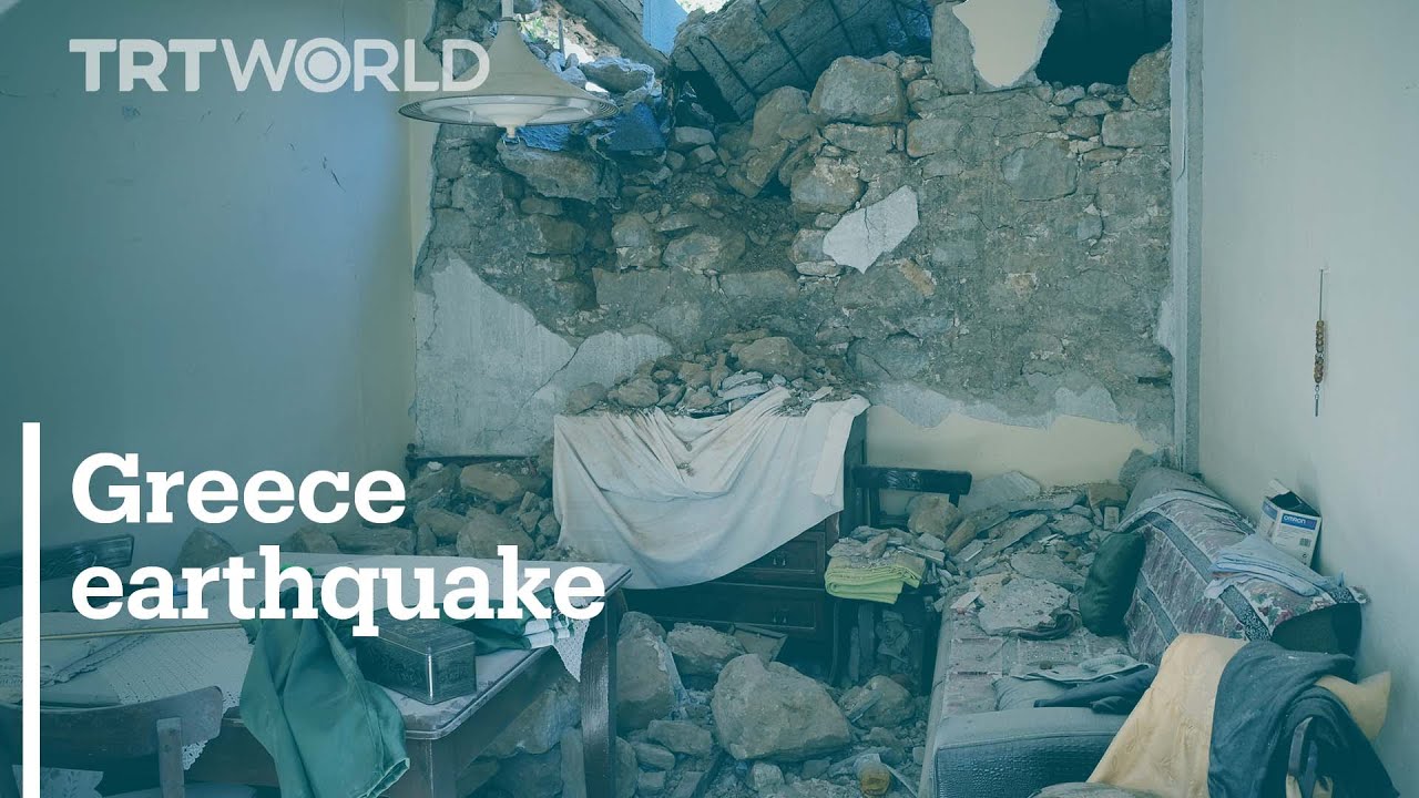 Magnitude earthquake strikes Greek island of Crete - YouTube