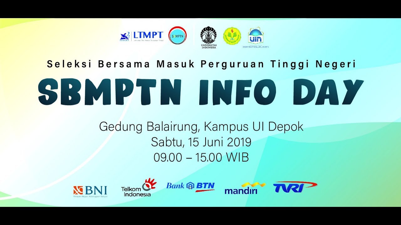 SBMPTN INFO DAY 2019 - YouTube