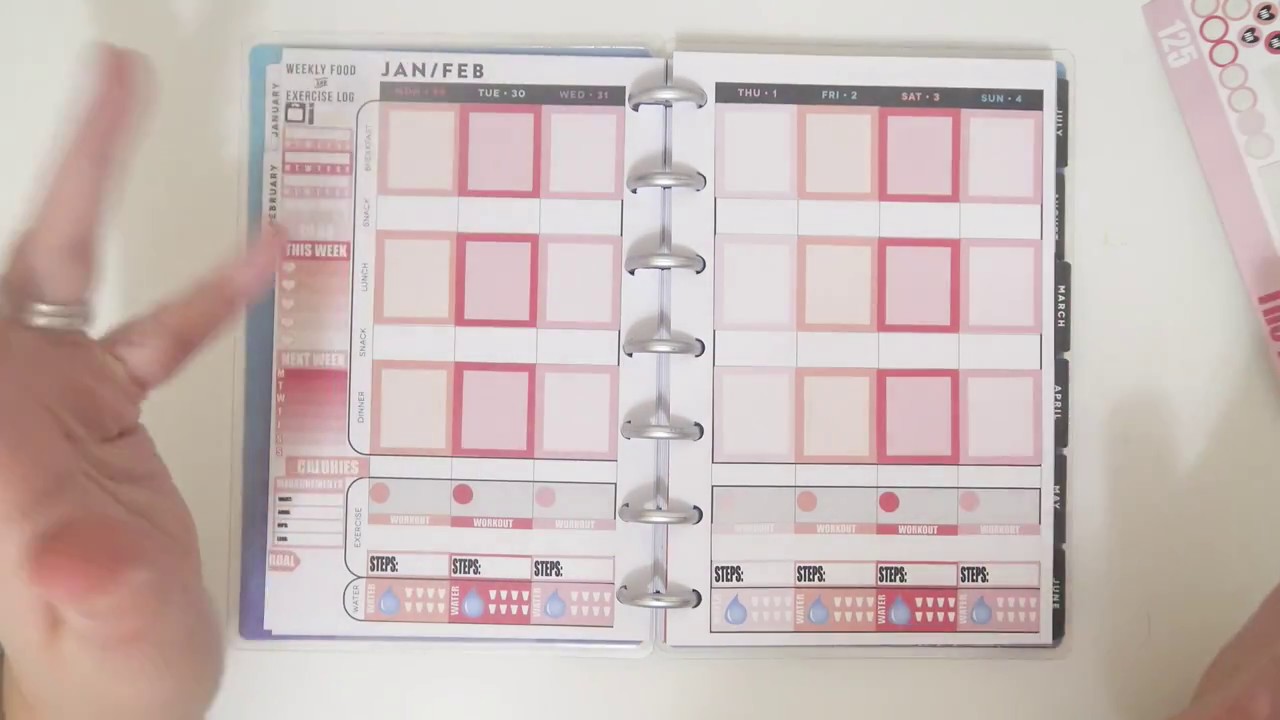 Plan With Me - Mini Fitness Happy Planner - YouTube