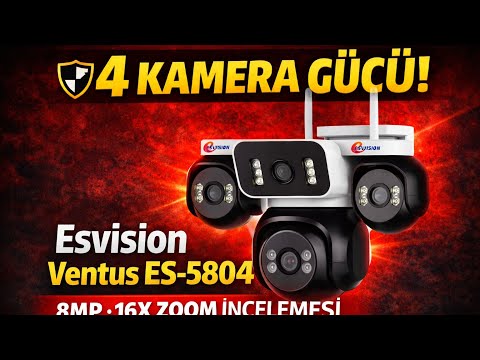Tek Cihazda 4 Kamera Gücü! 🛡️ Esvision Ventus ES-5804 8MP 16X Zoom İncelemesi