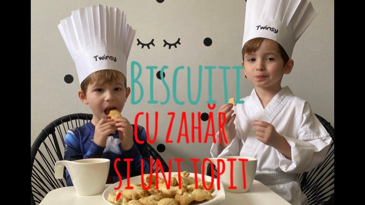 Micii Bucatari | Biscuiti din unt topit si Zahar | - YouTube
