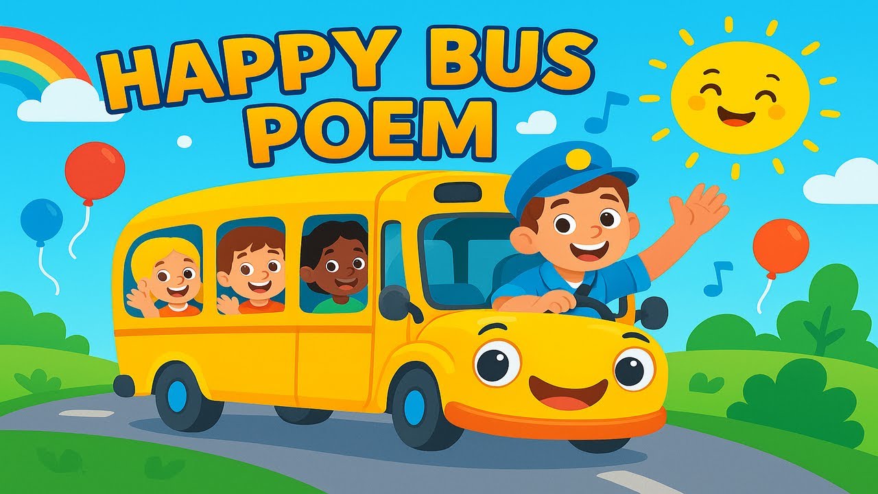 "Happy Bus Poem 🚍 | A Joyful Ride of Friendship & Fun!" #poem - YouTube