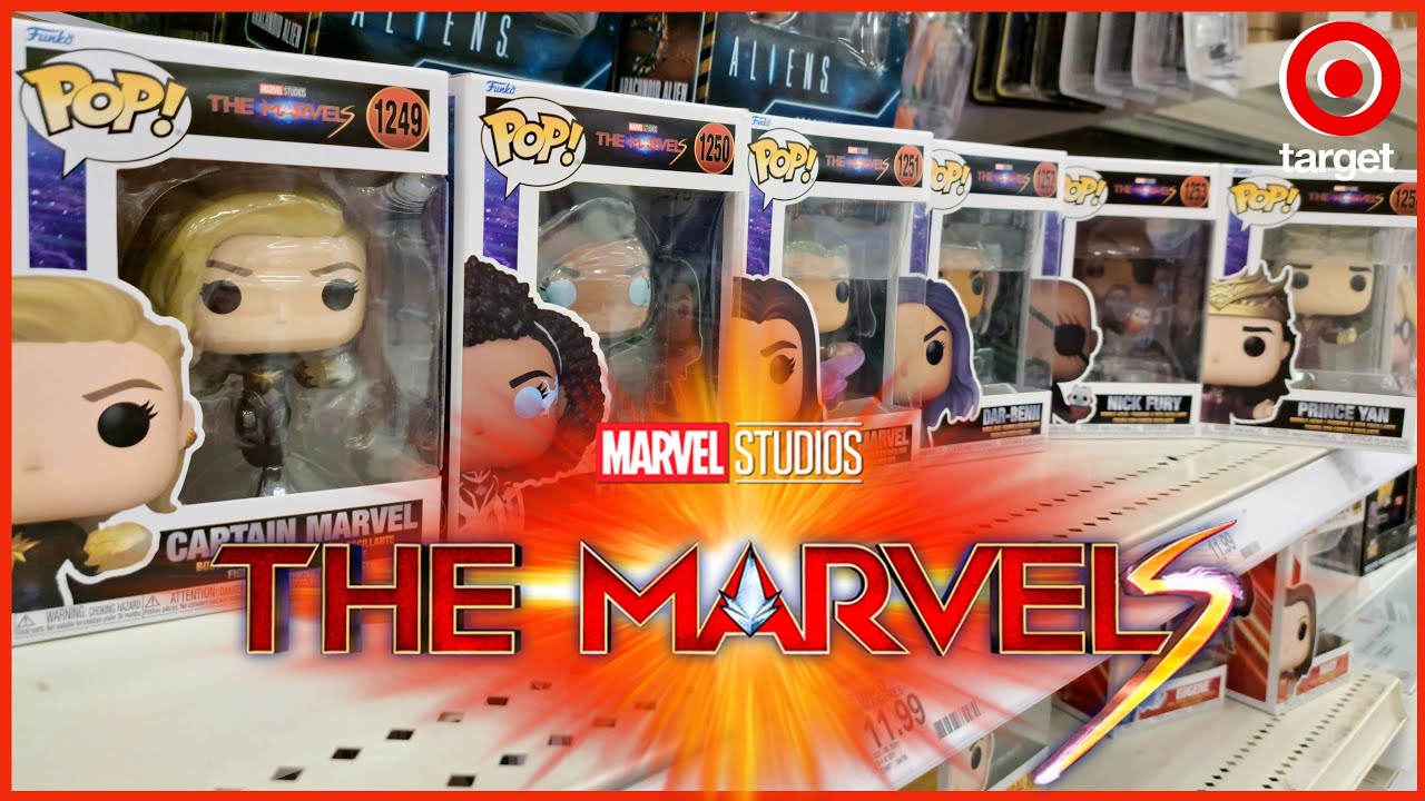 The Marvels Movie Funko POPs Fly Into Target Captain Marvel, Nick Fury ...