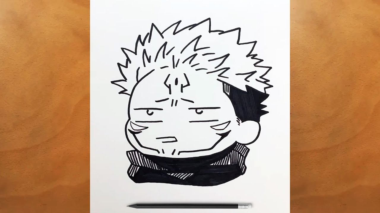 How to Draw Chibi Sukuna Jujutsu Kaisen | Easy Step-by-Step Sketch ...