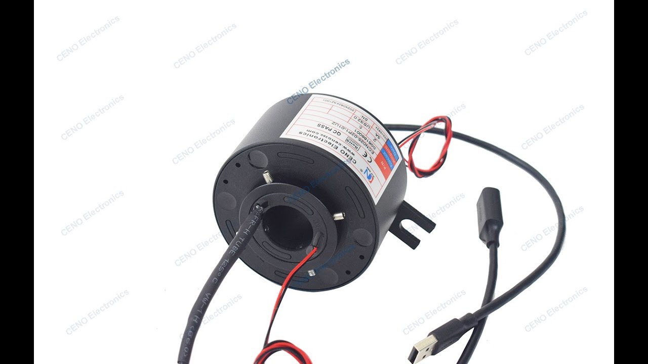 ECN025-02P1-01U2-USB Slip Ring YT - YouTube