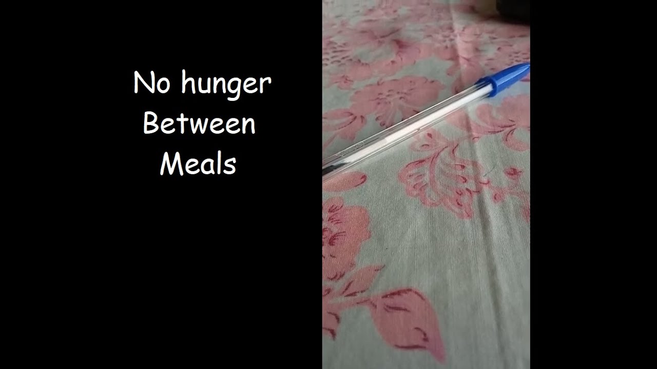 Stop snacking. No hunger between meals. To not feel deprived, what I do ...