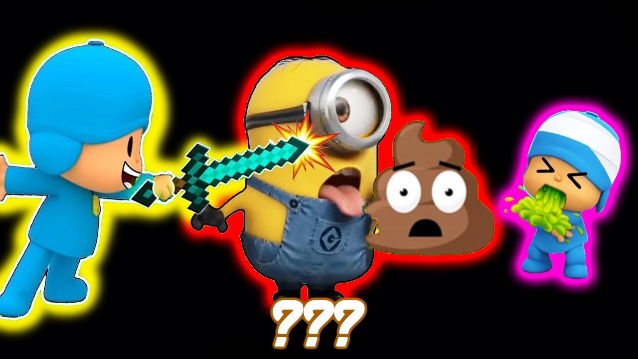 EPIC Masha Pocoyo & Minion Ice Cream & It's Mine Sound Variations In 60 ...