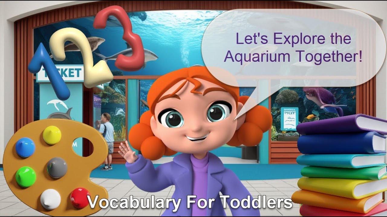 Exploring the Aquarium - Vocabulary for Toddlers - YouTube