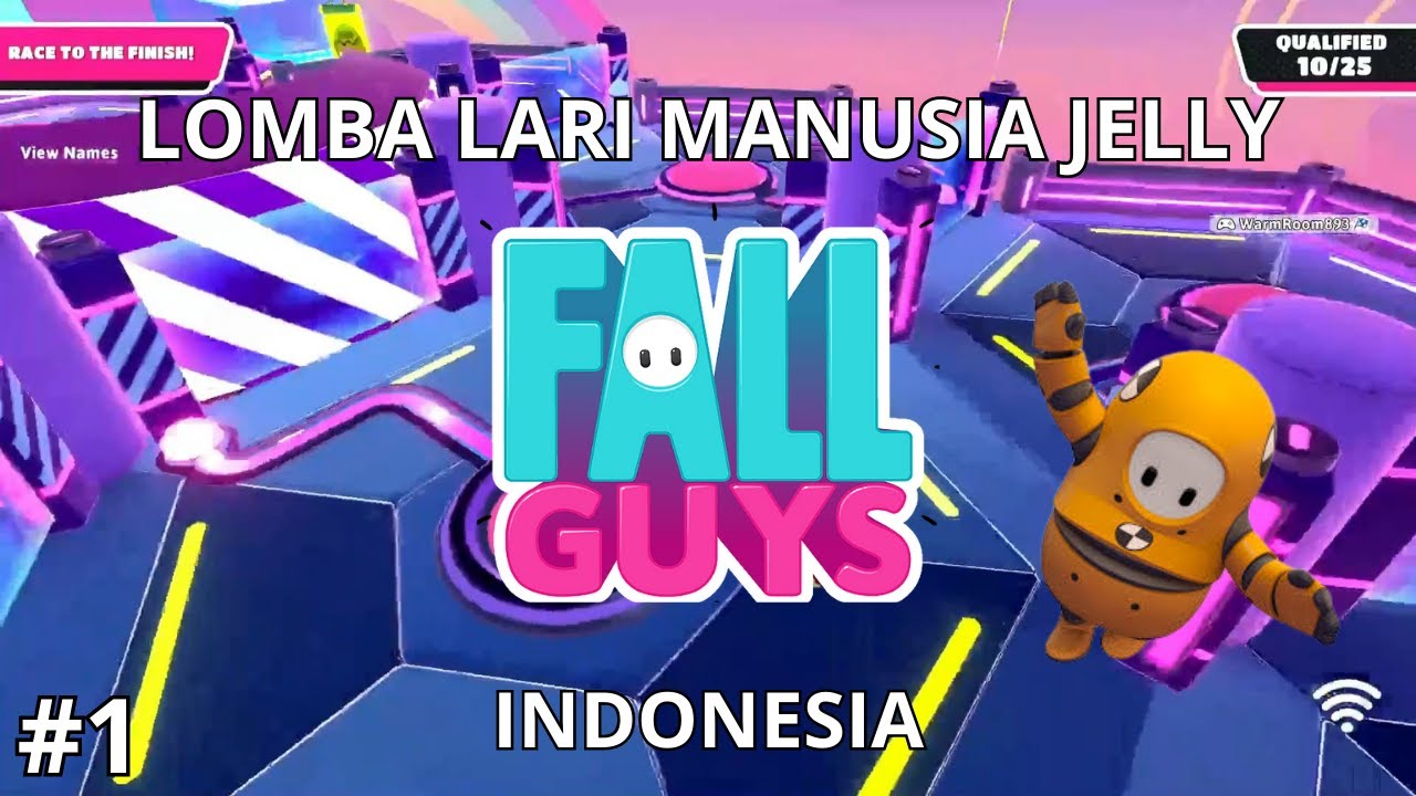 LOMBA LARI MANUSIA JELLY - FALL GUYS INDONESIA #fallguys # ...
