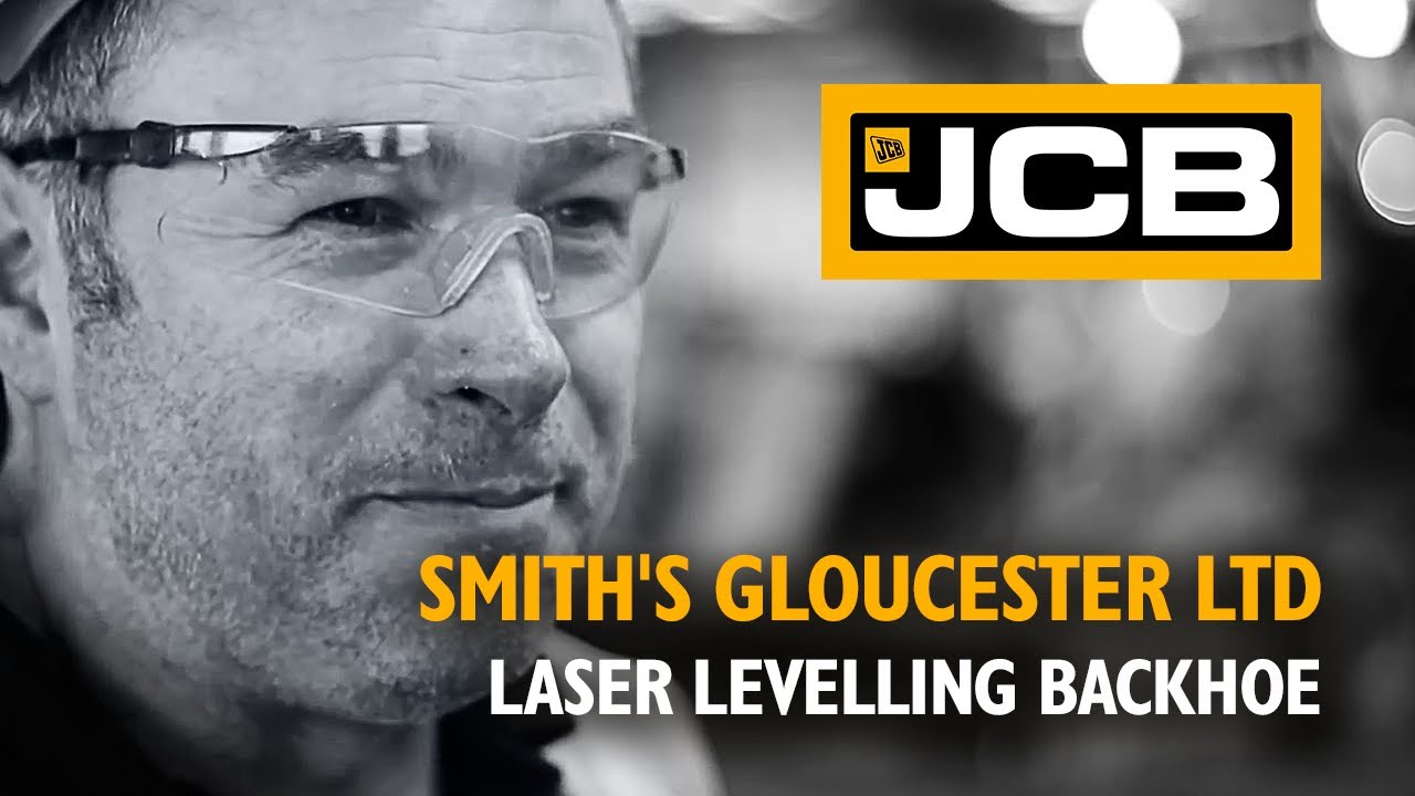 JCB Laser Levelling Backhoe Smith's Gloucester Ltd - YouTube